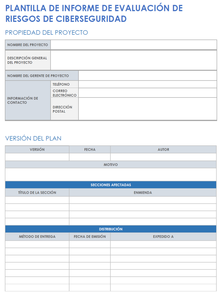 Plantillas gratuitas de evaluación de riesgos de ciberseguridad | Smartsheet